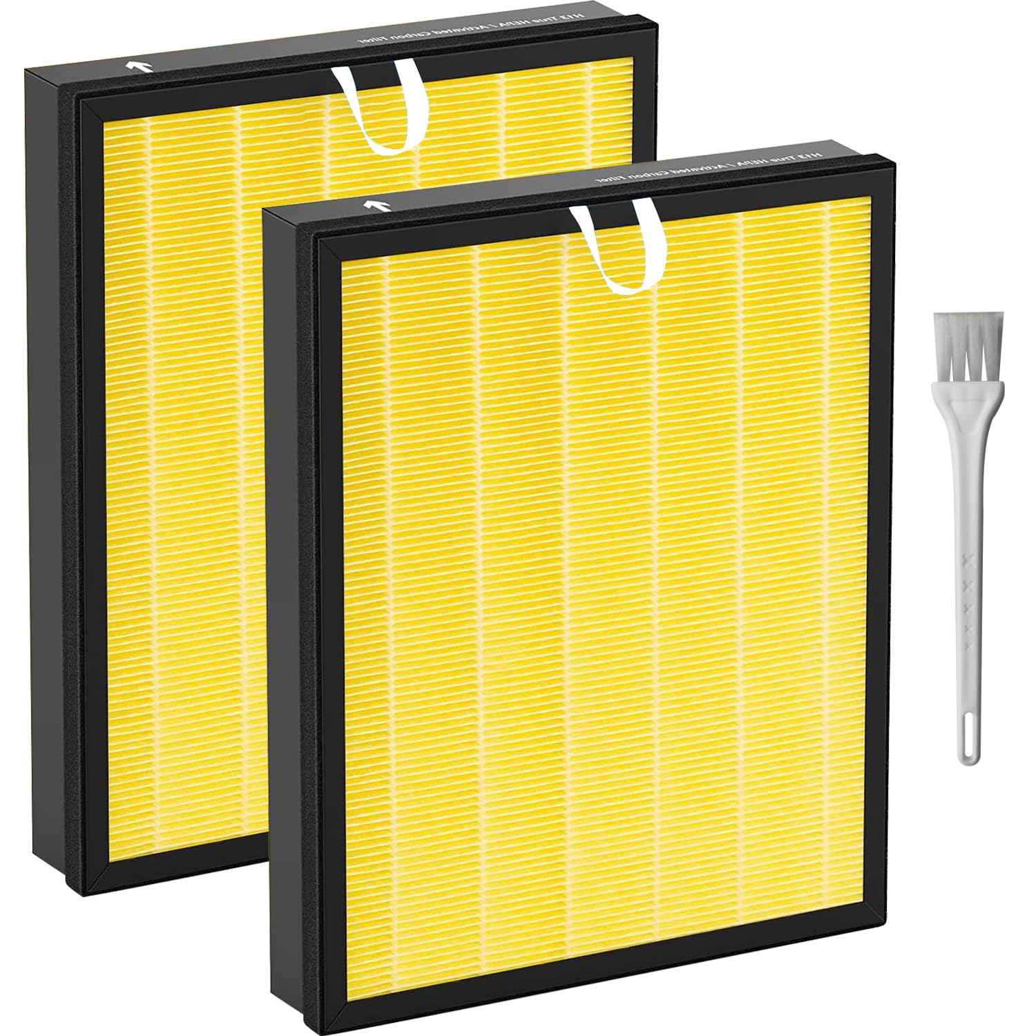 Vital 200S Pet Filter Replacement Compatible with LEVOIT Vital 200S Air Purifier: 3-in-1 H13 True HEPA and High-Efficiency Activated Carbon Filter, Part # Vital 200S-RF-PA, Yellow, 2 Pack