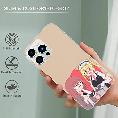 Tohru Kobayashi's Dragon Maid Phone Case Anime Good Looking Case for iPhone 13 Series, Shockproof Protective Phone Case Slim Thin Fit Cover Compatible with iPhone, iPhone13 pro