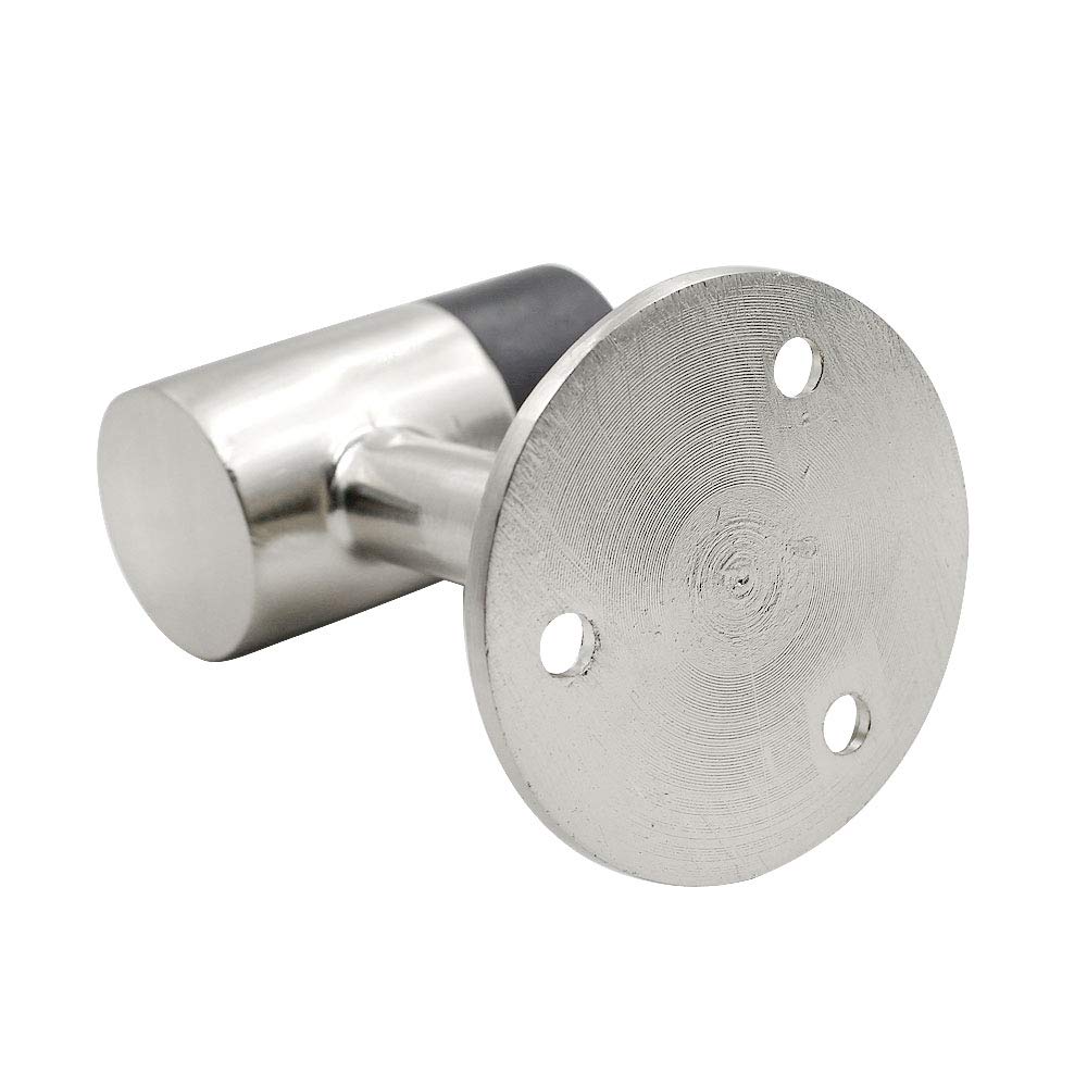 PHITUODA 3 Inch / 75mm Heavy Duty Floor Stop, Door Stopper Stainless Steel Brushed Nickel - Pack of 1