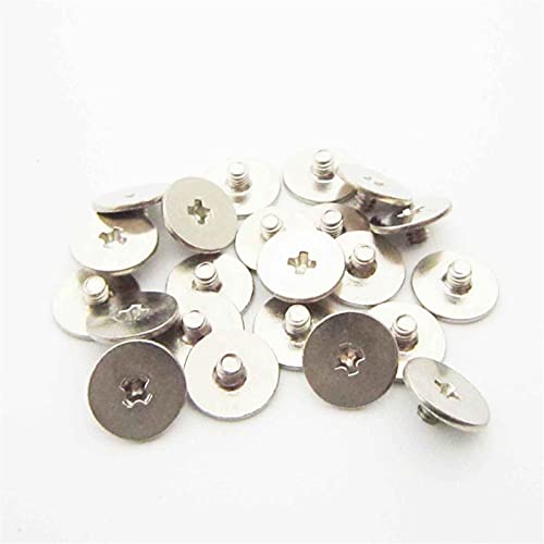 WSF-jietou, 25pcs Thin Wafer Flat Round Head Screw Bolt M2*2mm Head Dia 7mm for Laptop Notebook Optical Drive Mount DIY Computer G