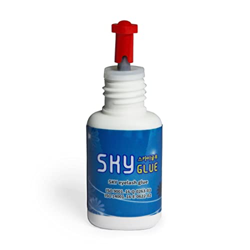 PYTrade Glue SKY S+ 5ml Maximum Retention Eyelash Extension Glue, Waterproof Lash Glue Kit For False Lashes 7 Weeks Hold, Safe For Sensitive Eyes, Premium Eye Lash Extensions Supplies, 1 Pack black