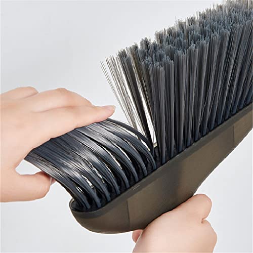 WSJIE Floor Cleaning Brooms for Dust Pan House Sweeper Dustpan and Scoop Set Magic Garbage Scoop Collector Rubber