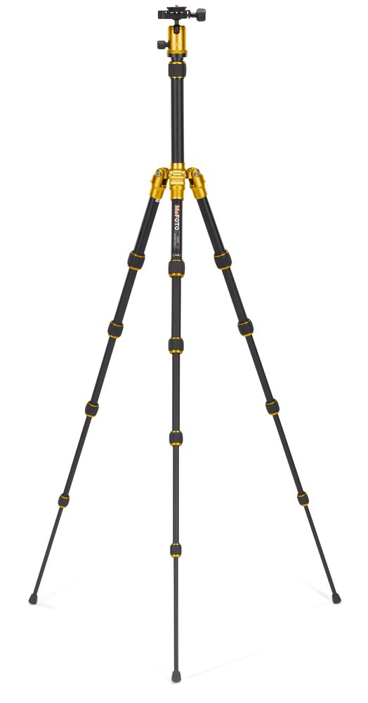 MeFOTO Classic Aluminum Backpacker Travel Tripod Kit - Hot Yellow (A0350Q0Y)