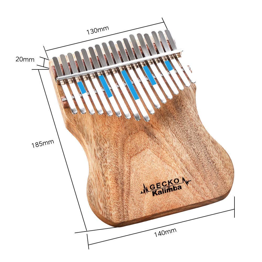 SLFDXDP Thumb Piano Kalimba 17 Key Full Veneer Camphor Wood, Portable Thumb Piano Portable (Color : B)