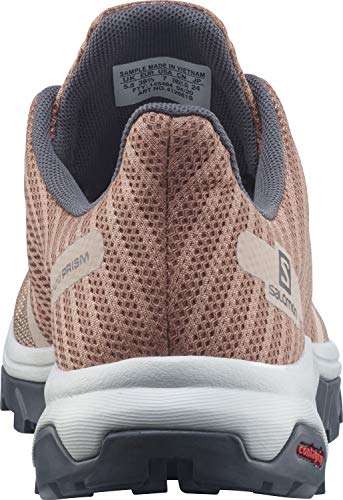 Salomon Outbound Prism Hiking Shoes for Women, Sirocco/Mocha Mousse/Alloy, 7.5