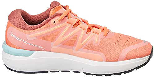 Salomon Sonic 4 Confidence Running Shoes for Women, Persimon/White/Ebony, 7