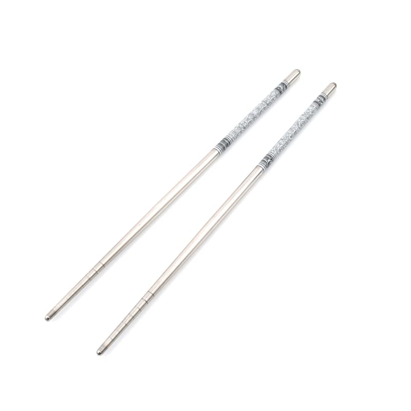ShanLily Chopsticks Stainless Steel Reusable Chopstick Dishwasher Safe Lightweight Easy to Use Metal Chop Stick Utensils
