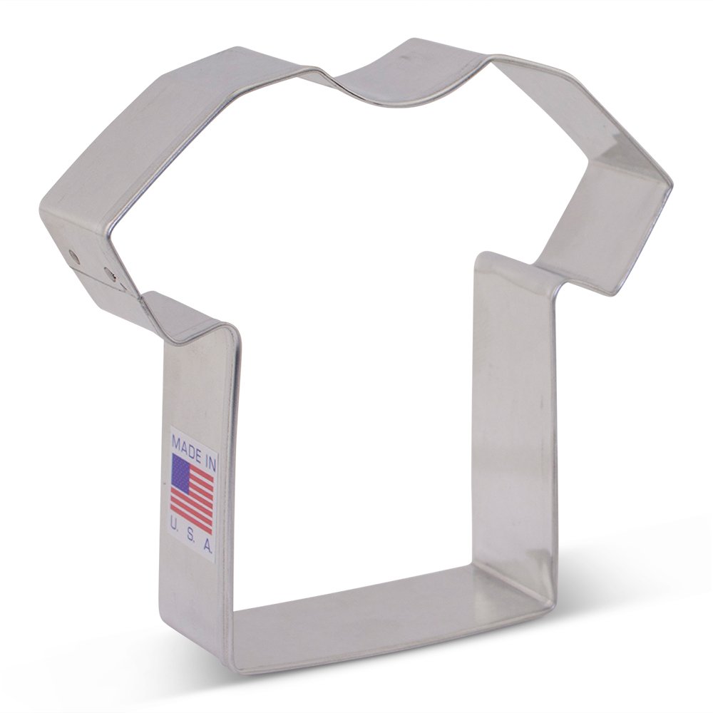 T Shirt/Sports Jersey/Medical Scrub Cookie Cutter, 3.5" Made in USA by Ann Clark