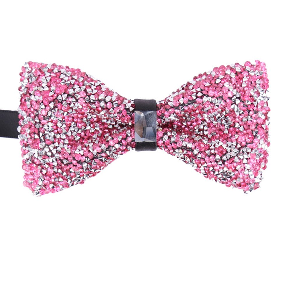 Men's Little Boys Pink Silver for Wedding Party and Other Occasions Classic Formal Bow Ties