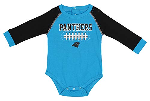Outerstuff NFL Infants Long Sleeve Creeper and Pants Set, Carolina Panthers 18 Months
