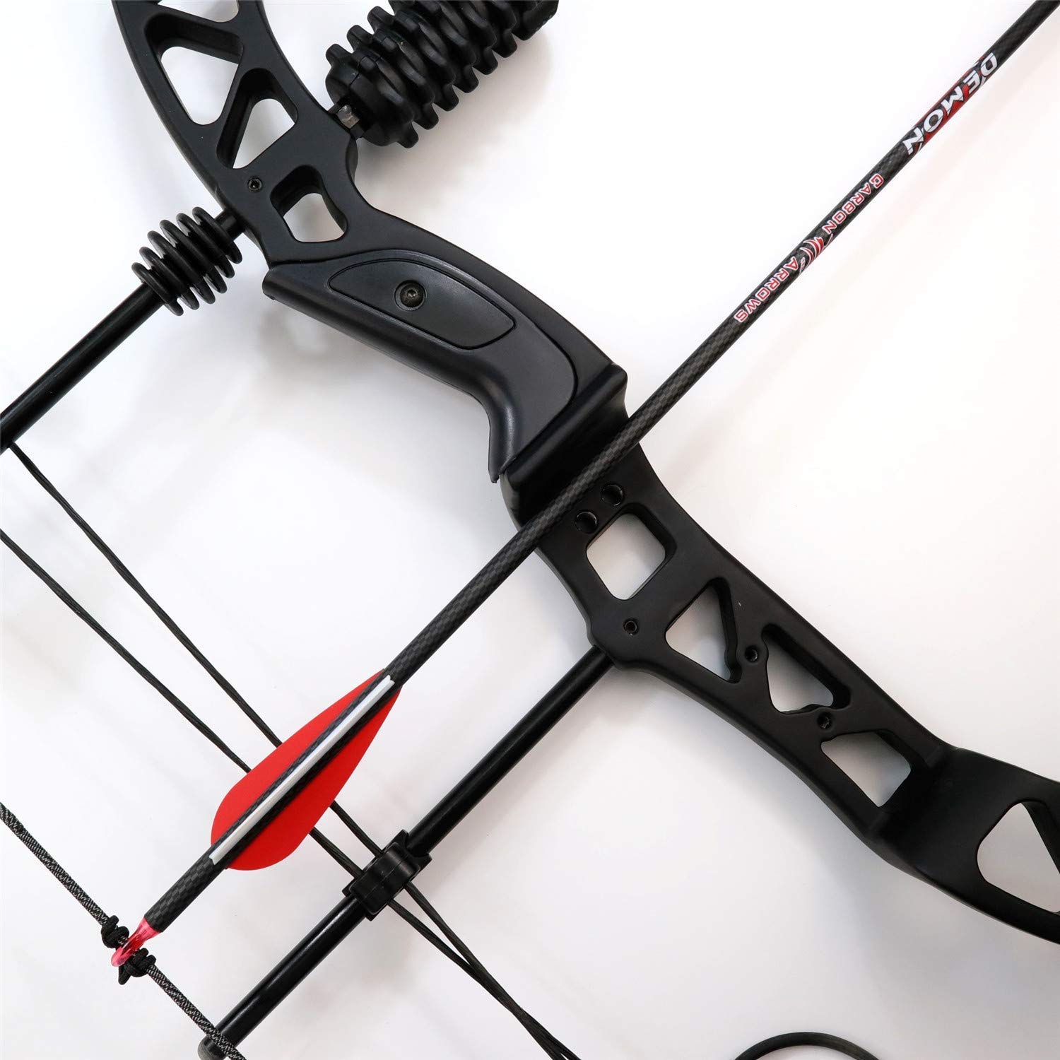 MS JUMPPER Archery Carbon Arrows Hunting Shafts 400 Spine with Plastic Vanes and Field Points for Compound Recurve Bow (Pack of 6) (28 Inch Arrows)