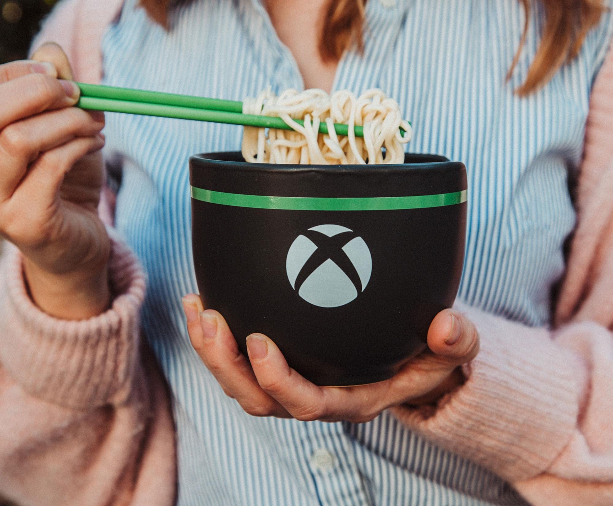 Ukonic Xbox Series X Logo 20-Ounce Ramen Bowl and Chopstick Set