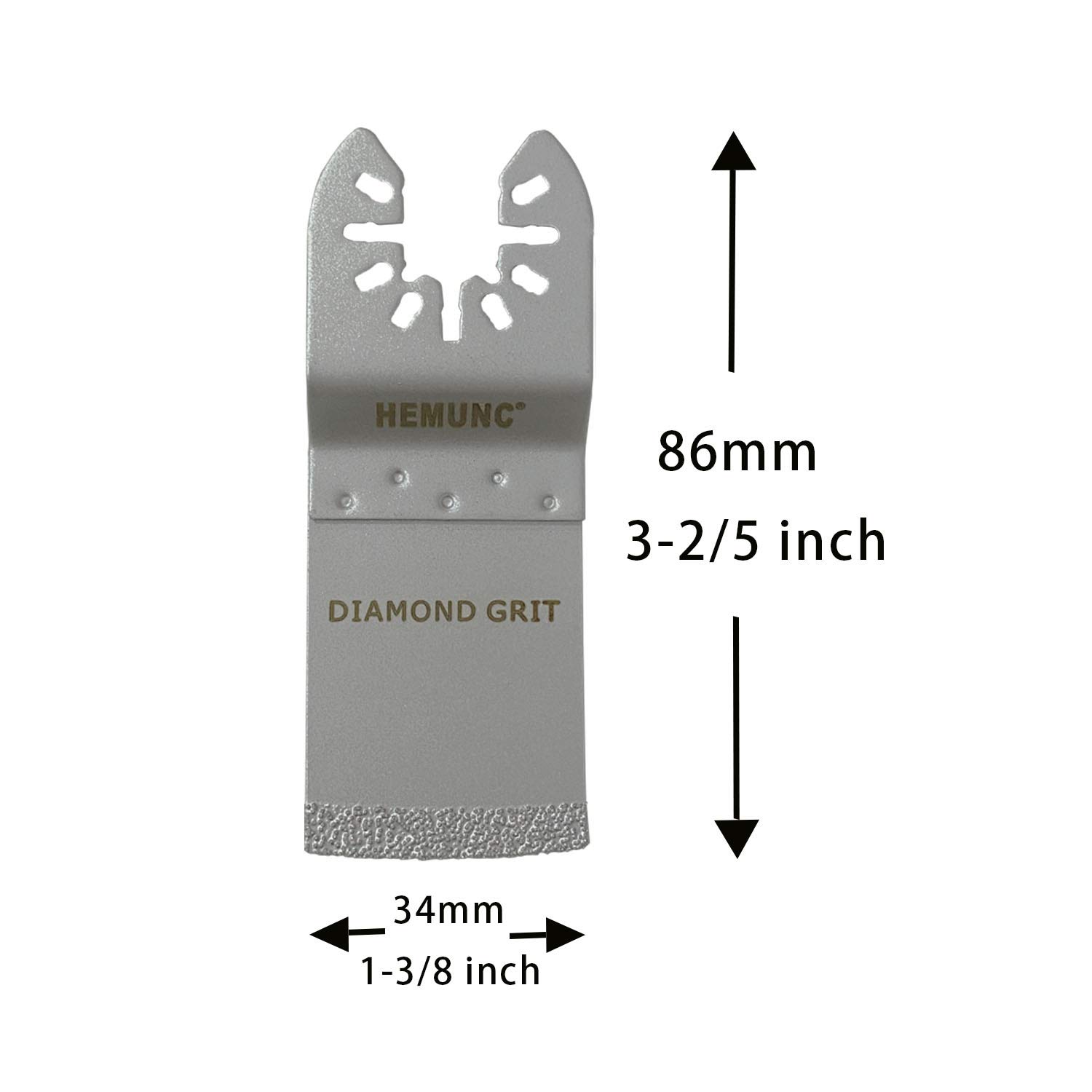 Oscillating Tool Blades, HEMUNC 6PCS Oscillating Multi Tool Diamond Saw Blades for Grout Removal, Flush Cut, Compatible with Dewalt Bosch Dremel Rockwell Makita Fein Multimaster Milwaukee and More