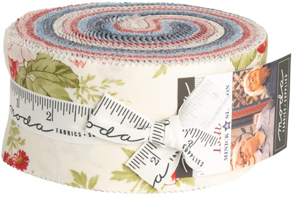 Minick and Simpson Isabella Jelly Roll 40 2.5-inch Strips Moda Fabrics 14940JR