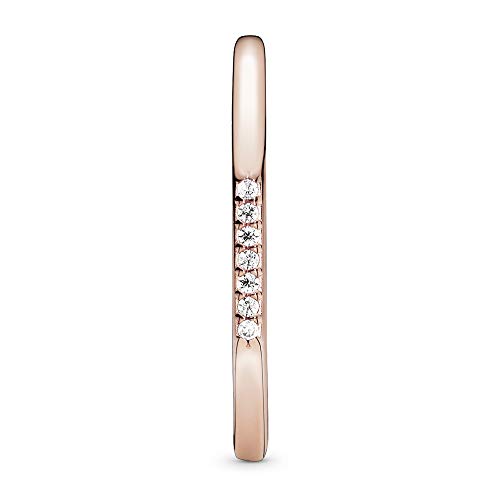 Pandora Jewelry Multifaceted Cubic Zirconia Ring in Rose, Size 6