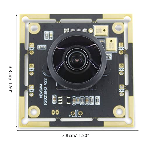 Yuisle JX-F22 Camera Module Board 1080P 2MP 180-Degree Panoramic-View Wide Angle Lens for Face Recognition Projects
