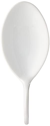Restaurantware 4 Inch Porcelain Tasting Spoons 10 Fish Shape Porcelain Spoons - Microwave-Safe Oven-Safe White Porcelain White Tasting Spoons Chip-Resistant For Tastings Or Individual Portions