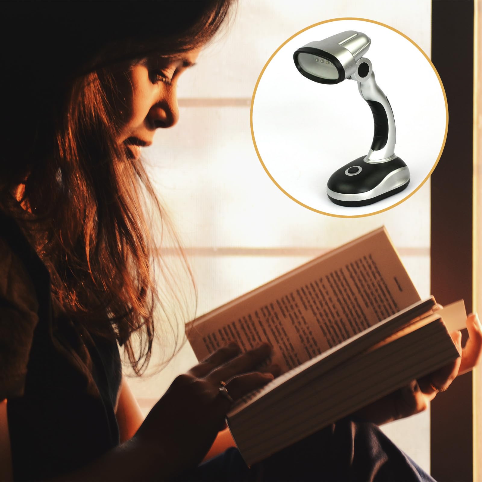 Ragyzity Led Desk Lamp, 12 Bulb LED Portable Desk Lamp Powered Battery Table Light, Computer Bedside Table Camping Light, Bright Battery Operated Desk Lamp Work Reading Light (2PCS)