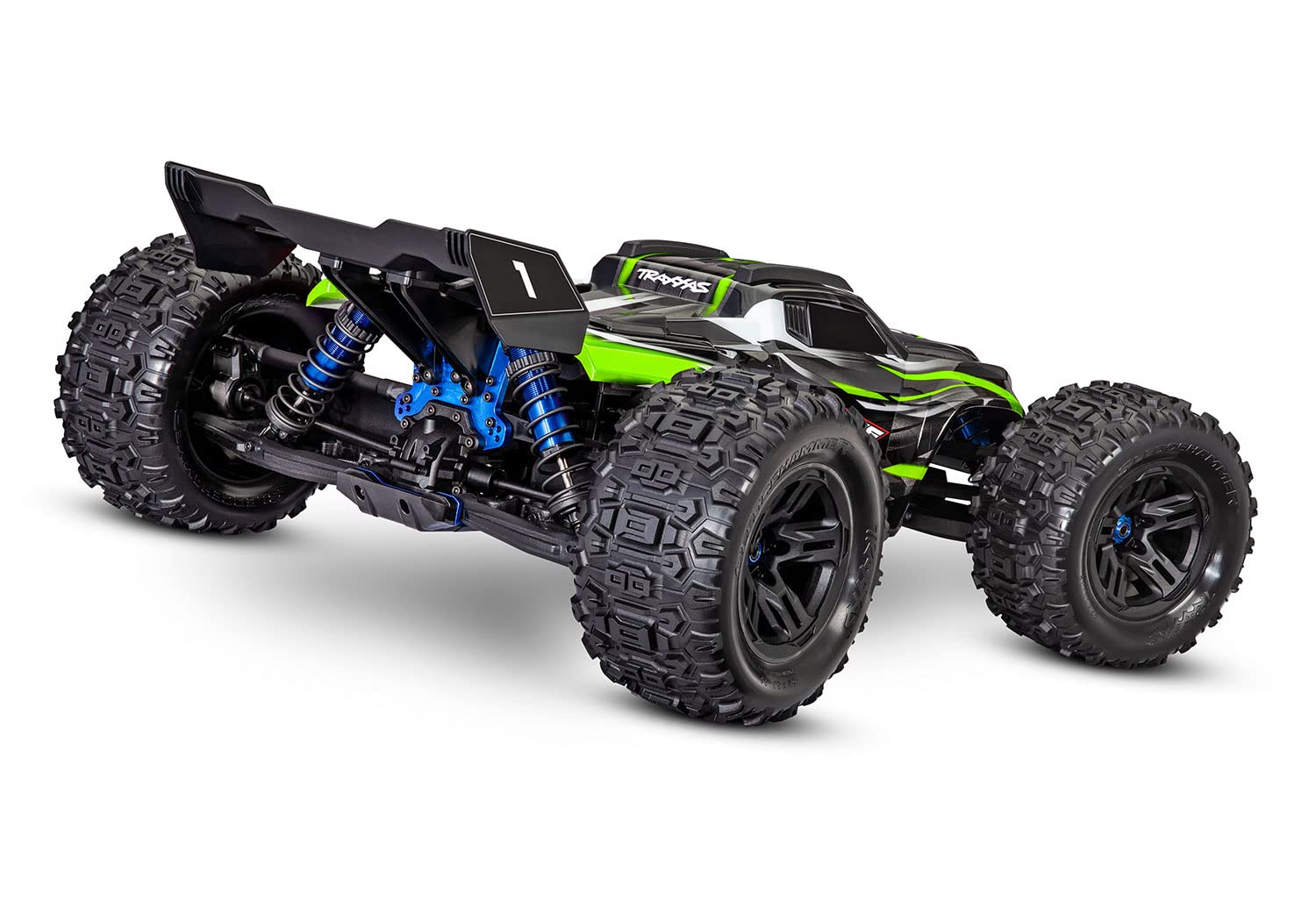 Traxxas Sledge® 1/8 Scale 4WD Off-Road Truck. Fully Assembled, Ready-to-Race®, with TQI™ 2.4GHZ Radio System, VXL-6S™ BRUSHLESS Power System, and PROGRAPHIX® Clipless Body - Green