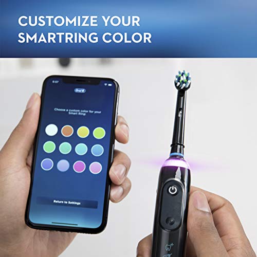 Oral-B GENIUS X Electric Toothbrush with 3 Oral-B Replacement Brush Heads and Toothbrush Case, Black