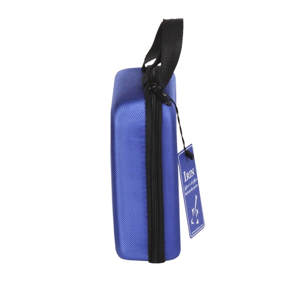 Mowind 17 Key Kalimba Case Thumb Piano Bag Shockproof Waterproof with Gloves Finger Stall Cleaning Cloth Blue