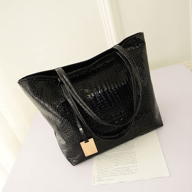 TFIIEXFL Large Capacity Zipper Tote Bag Women's Handbag Shoulder Shopping Bag Women's Casual