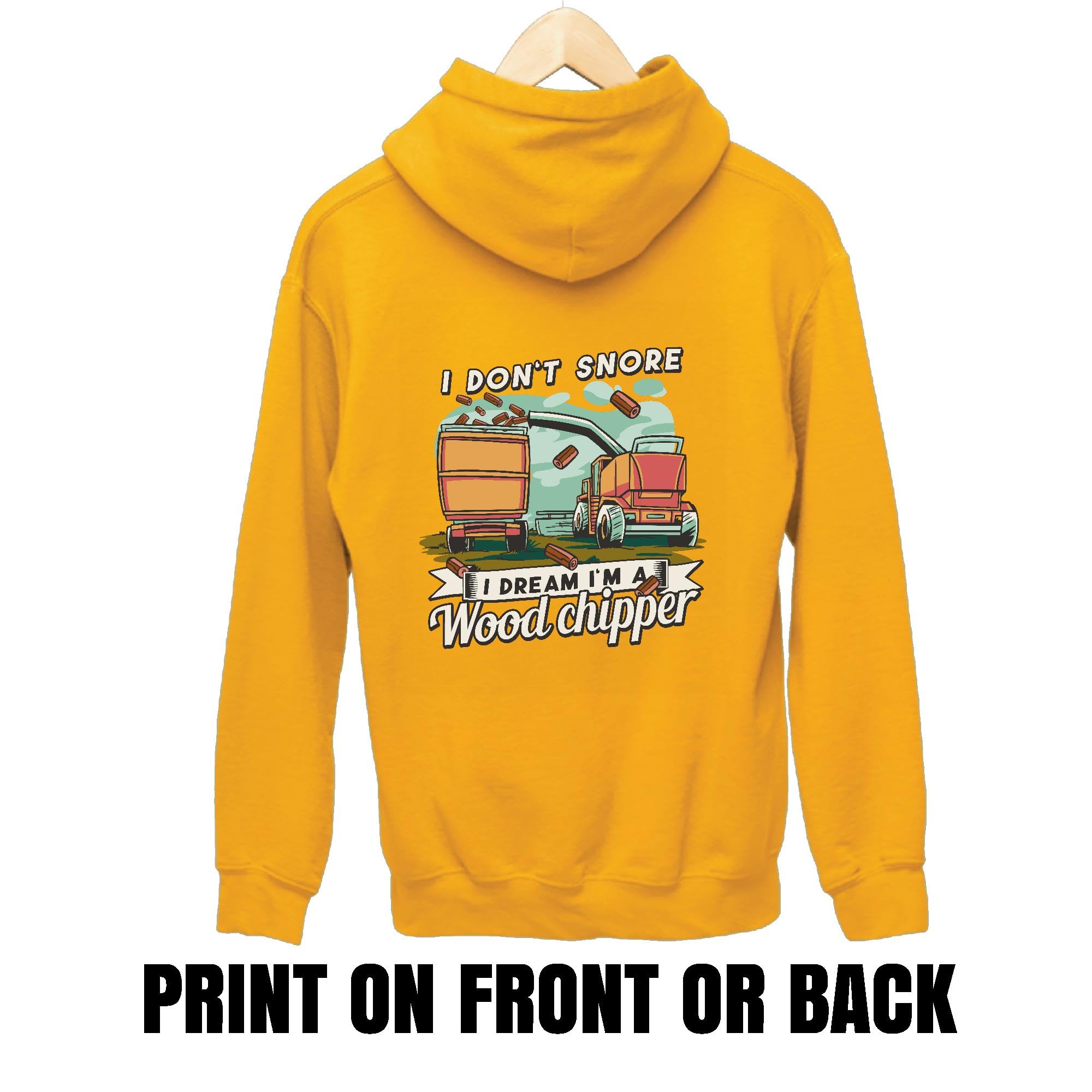 Men Wood Chipper Inspired Gift The perfect gift for DIY enthusiasts and tools lovers Gray and Muticolor Unisex Hoodie
