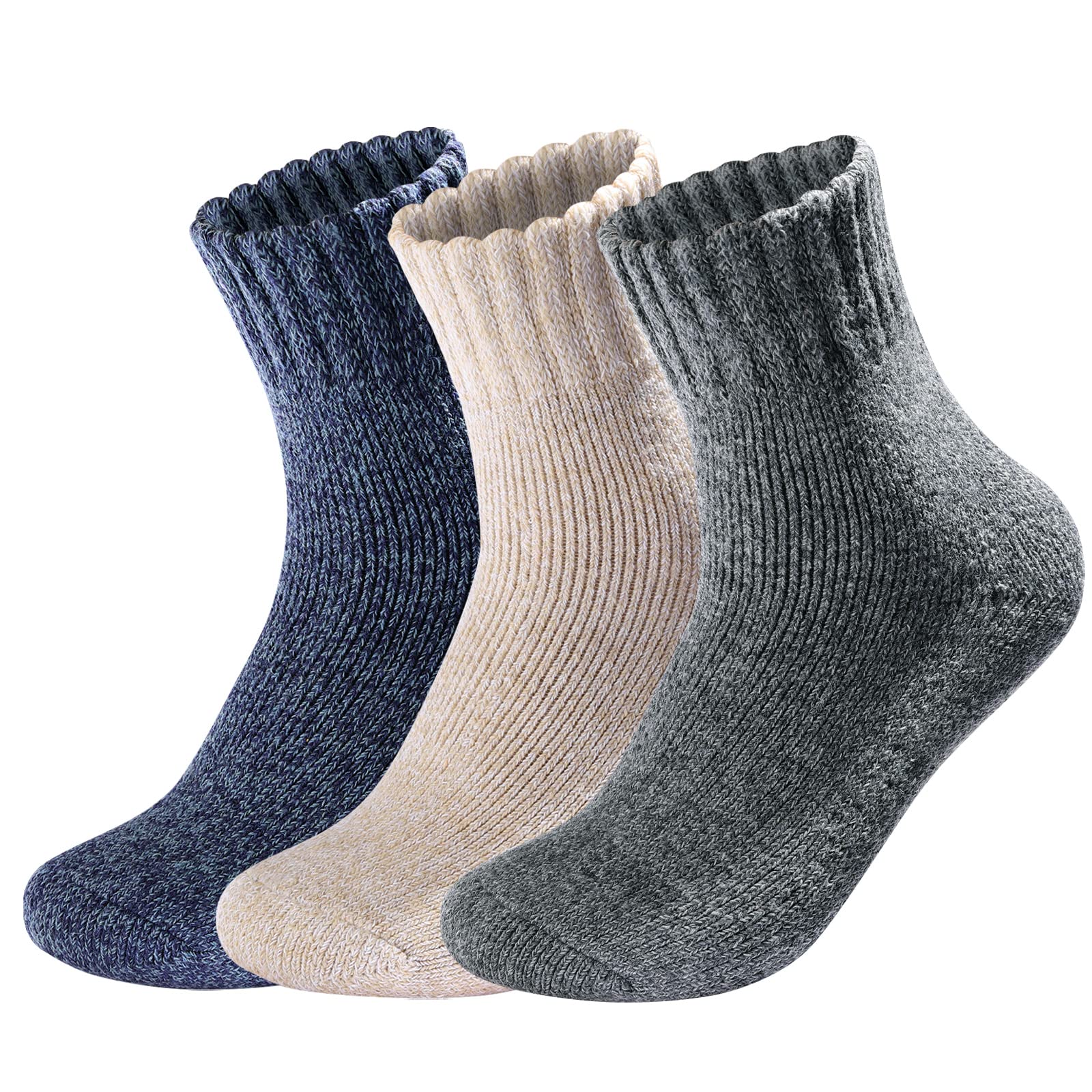 Trifabricy 3 Pairs Wool Socks