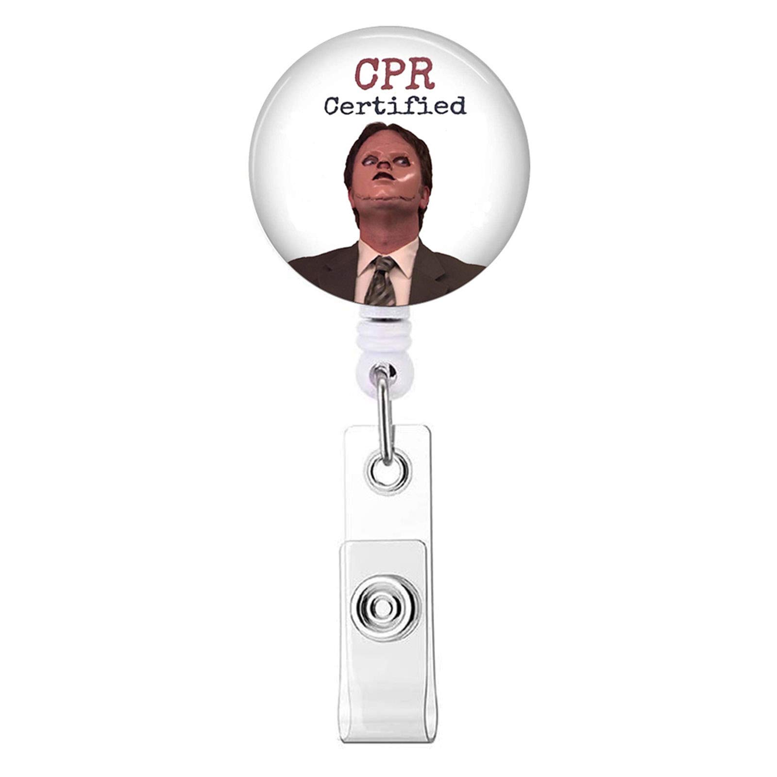 Nurse Badge Reels Retractable with Alligator Clip Name ID Card Badge Holder Reel - The Office