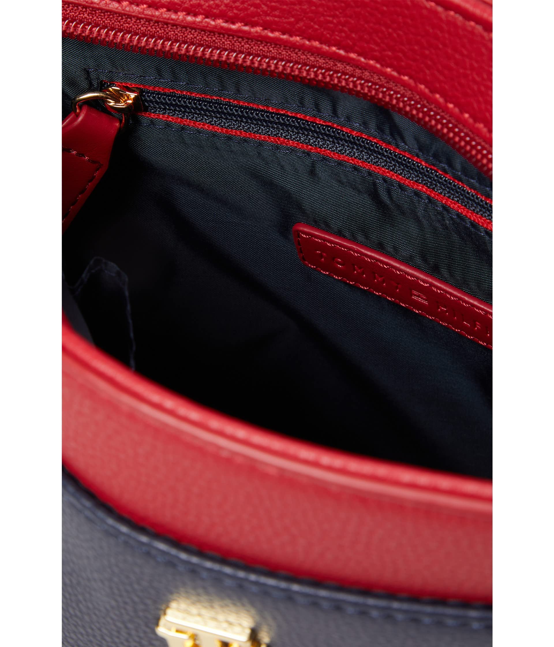 Tommy Hilfiger Antonella II-Crossbody-Pebble PVC Navy/Red/Stone One Size