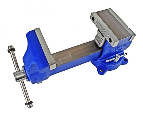Yost Vises 855-D2 Industrial Grade Reversible Vise, 5.5", Blue