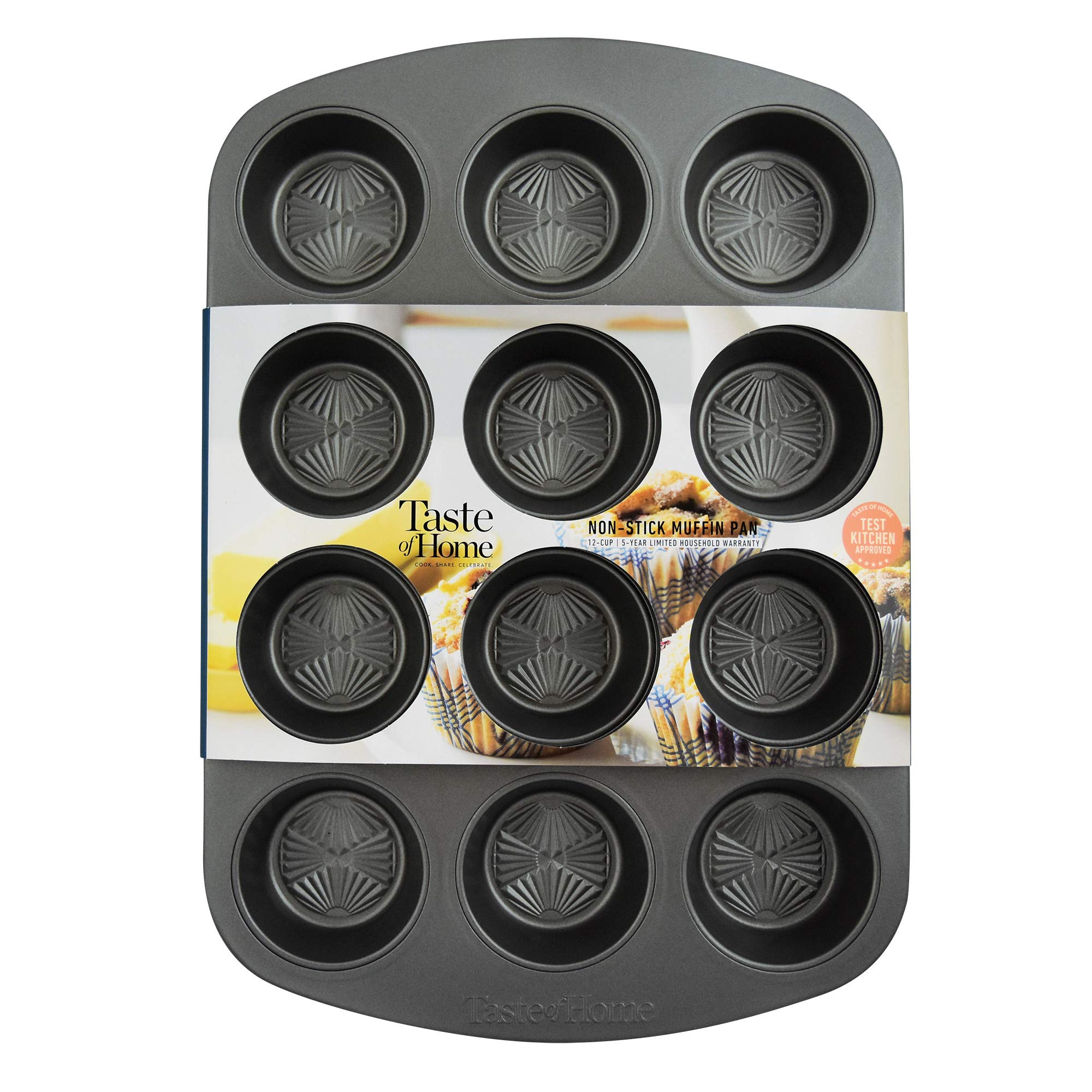 Taste of HomeĀ® Set of 2-12-cup Non-Stick Metal Muffin Pan