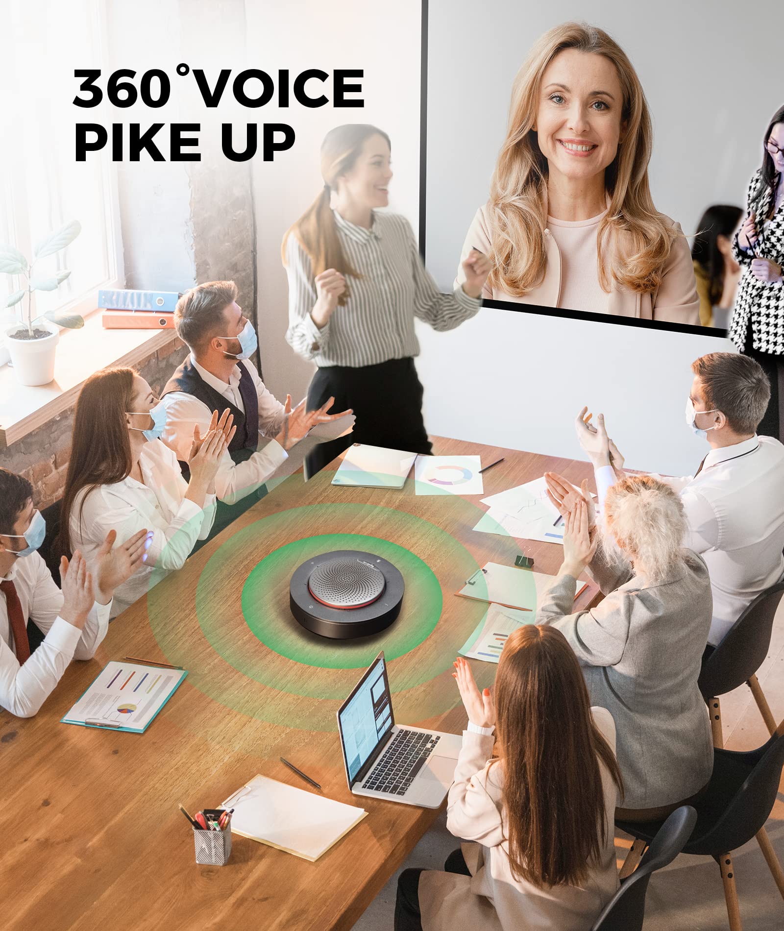WYRESTORM Conference Room Camera System with Microphone and Speakerphone, 4K 106° Video Camera Kit for Meeting Education Works with Microsoft Teams, Zoom
