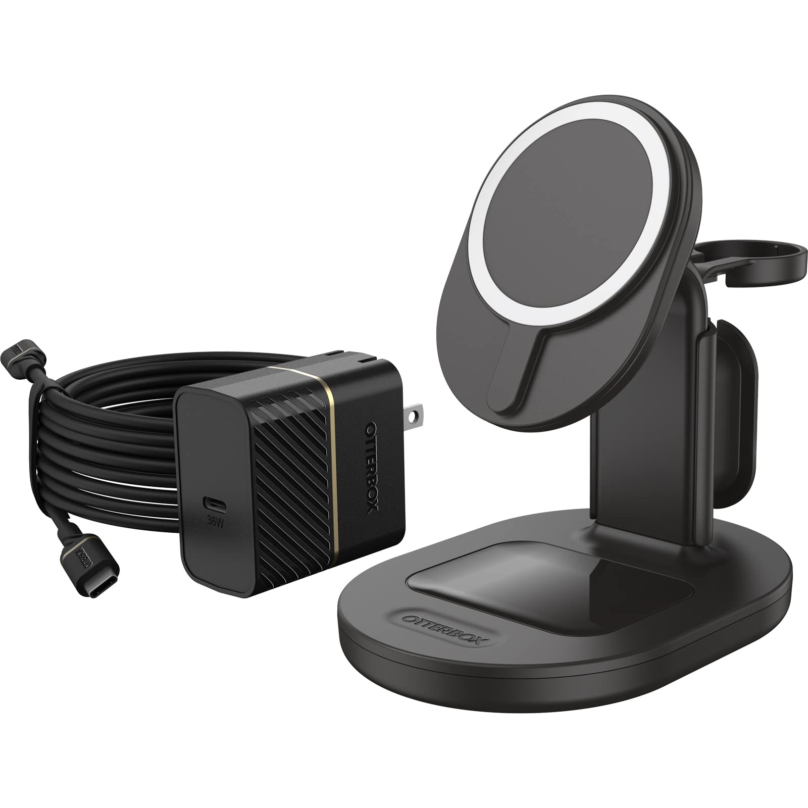 OtterBox 3-in-1 Wireless Charging Station 2.0 for MagSafe - BLACK