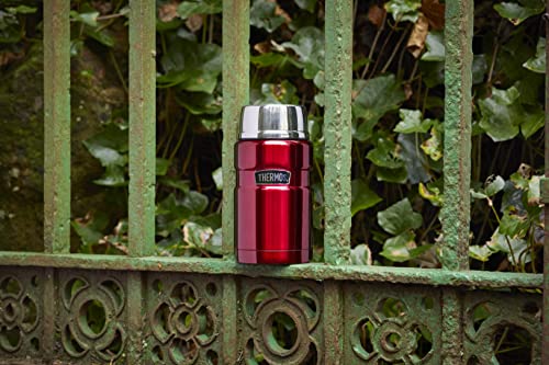 THERMOS Stainless King Food Flask, Matt Black, 710 ml