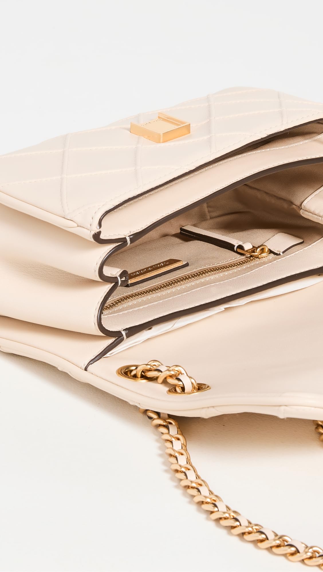 Tory Burch Women's Fleming Soft Small Convertible Shoulder Bag, New Cream, Off White, One Size