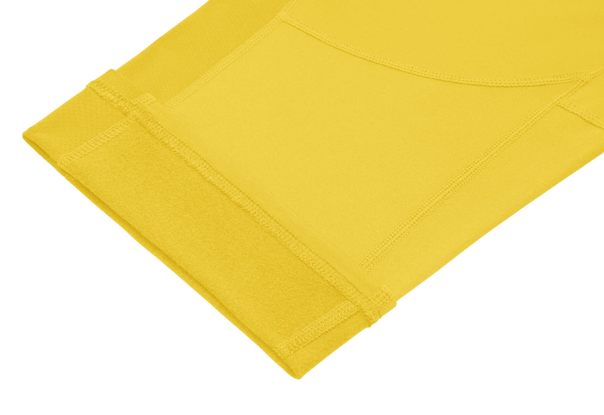 TCA Men's SuperThermal Compression Base Layer Thermal Under Shorts - Sonic Yellow, Medium