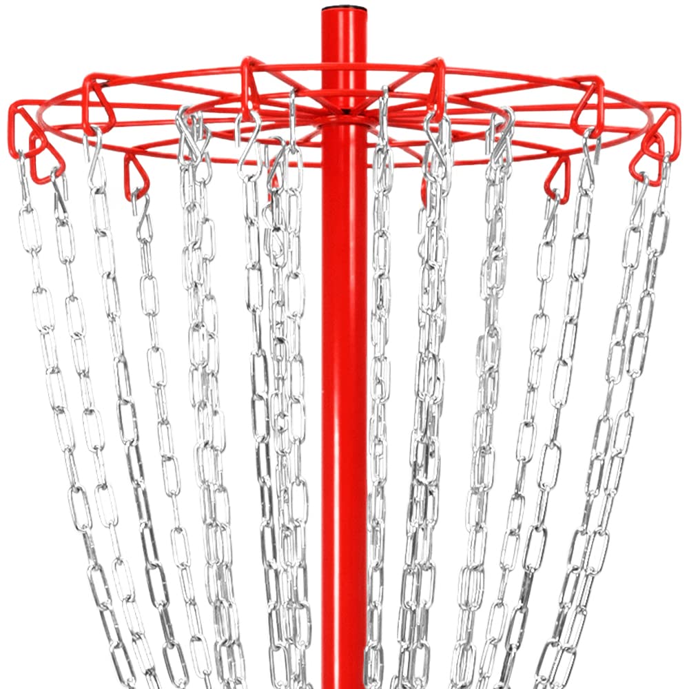 Remix Double Chain Practice Basket for Disc Golf - Red
