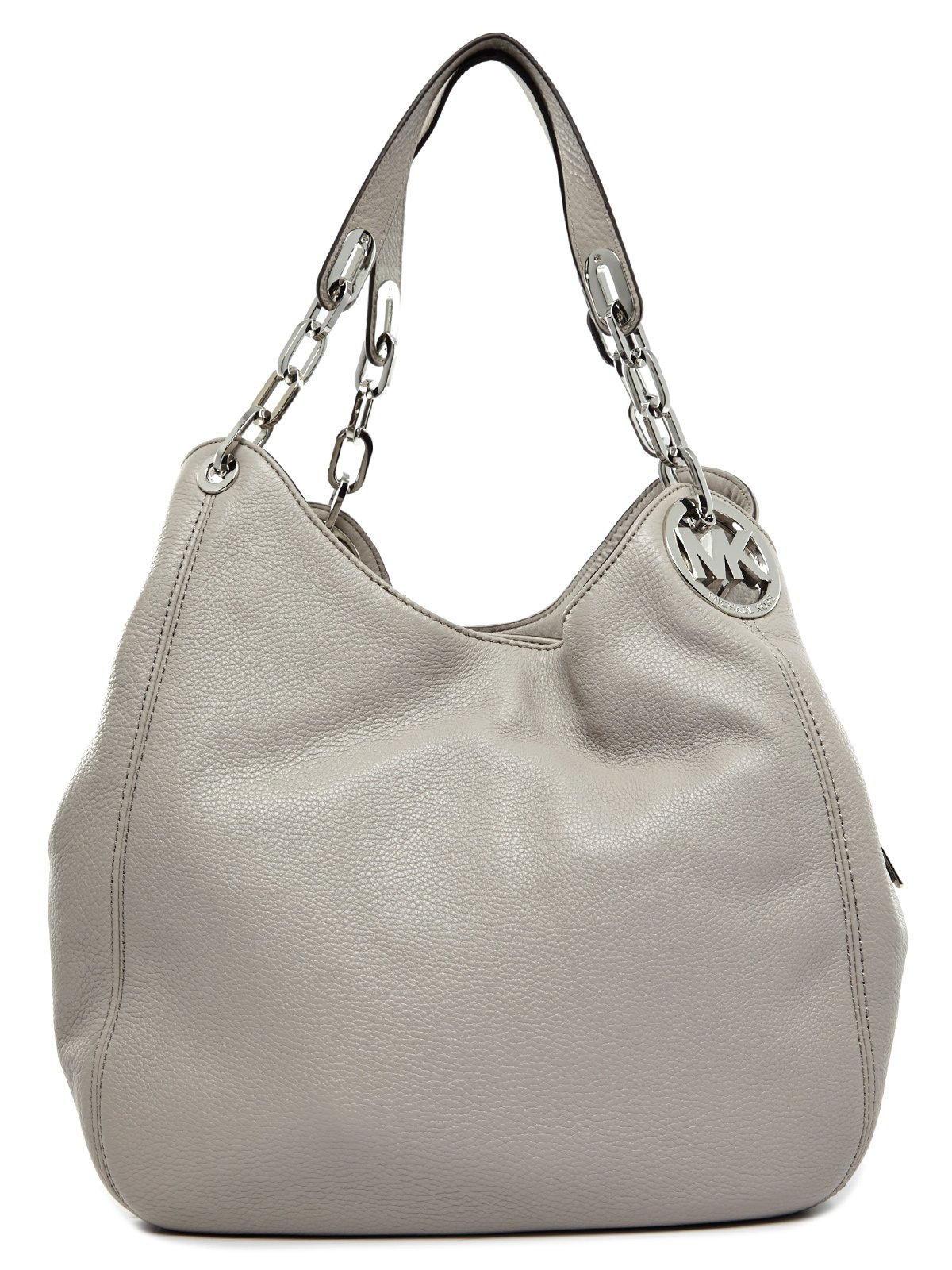 Michael Kors Fulton Large Shoulder Tote in Pearl Grey
