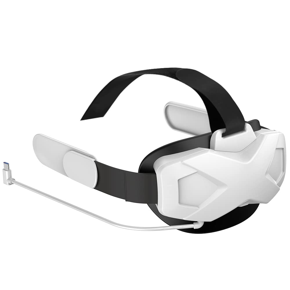 The Bigly Brothers Battery Pack Elite Strap Compatible with Oculus Quest 2, 5000mAh 2H Playtime, Adjustable VR Head Strap for Enhanced Comfort, Lightweight & Ergonomic Design for Quest 2 Accessories