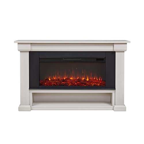 Real Flame Bristow Landscape Electric Fireplace, Bone White