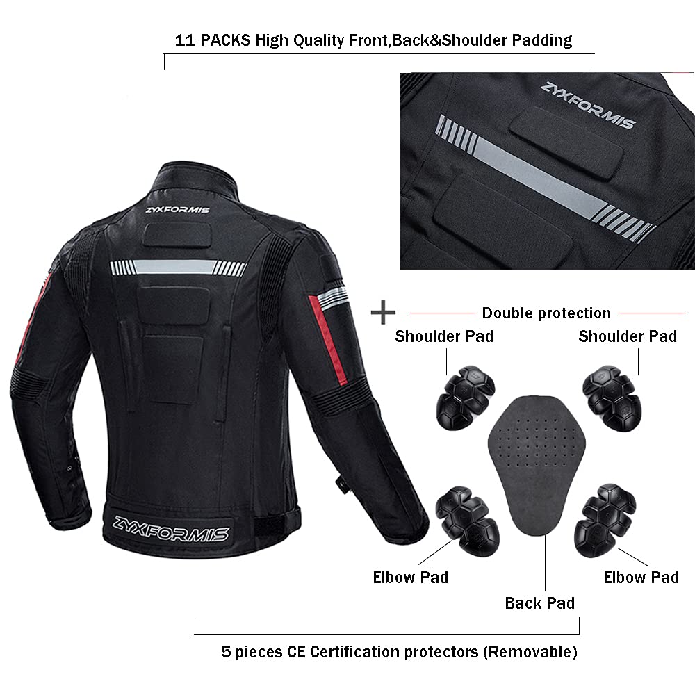 Motorcycle Jacket Motorbike Biker Waterproof Jackets Windproof Full Body Protective Gear CE Armoured Summer Winter for Men