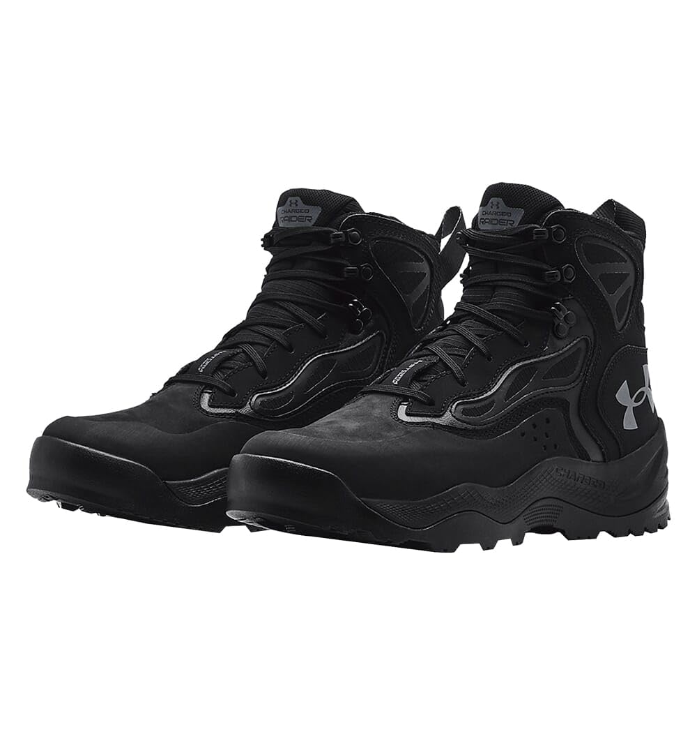 Under Armour Men's UA Charged Raider Mid Waterproof - 3024265-001 - Black/Black/Pitch Gray - 9
