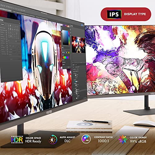 Viotek GFI34CB 34-Inch IPS Ultrawide Full HD Monitor | 21:9 2560 x 1080p | 75Hz 7ms (OD) | FreeSync & G-Sync-Compatible | 2X HDMI 2.0, DP | Zero Dead Pixel Warranty