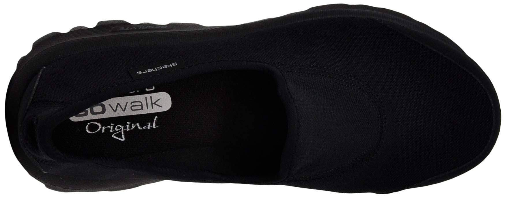 Skechers Performance Women's Go Walk Slip-On Walking Shoe, Black/Charcoal, 8 M US