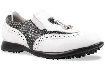 Sandbaggers Madison II Women's Golf Shoes (Black, 5)