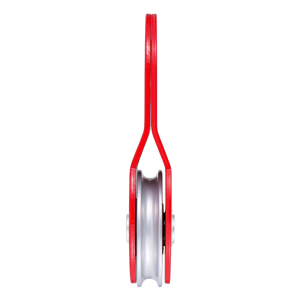 RUGCEL WINCH 4.8T Heavy Duty Recovery Winch Snatch Block,10500lb Capacity (red)