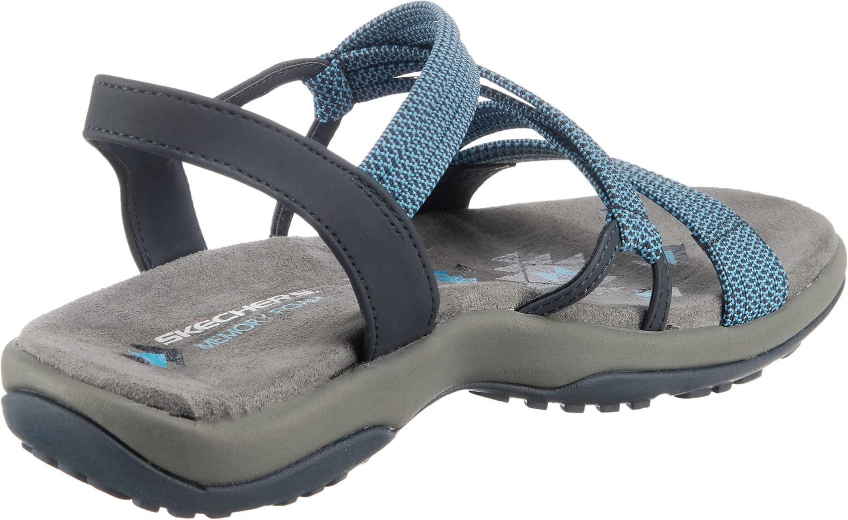 Skechers Women's Reggae Slim-Skech Appeal-Z-Gore Slingback Sandal, Navy, 9 M US