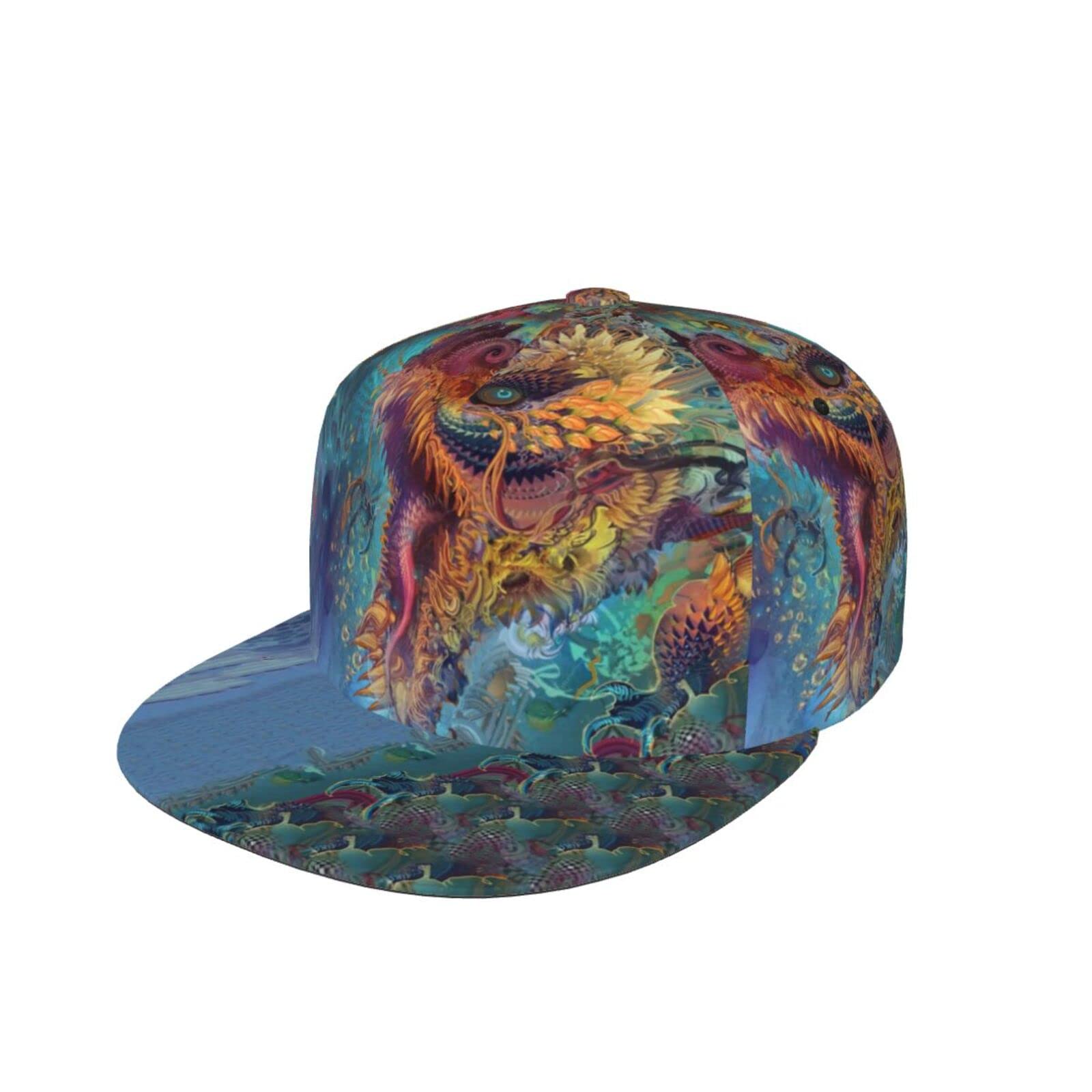 So soyeabo Flat Bill Adjustable Snapback Hat Cool Hip Hop Baseball Caps for Men and Women