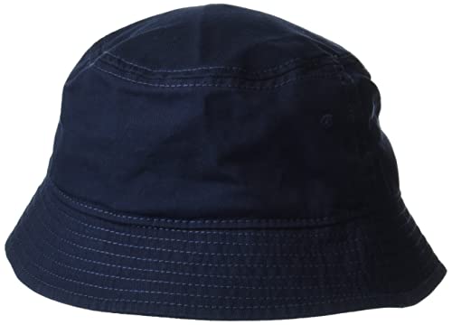 Tommy Hilfiger Mens Bucket Hat, Th Deep Navy, Large US